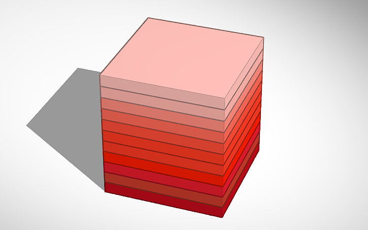 3D design My First Try making a gradient. | Tinkercad