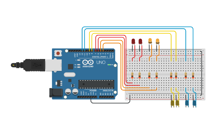 Circuit Design Arduino 2 Programación Tinkercad