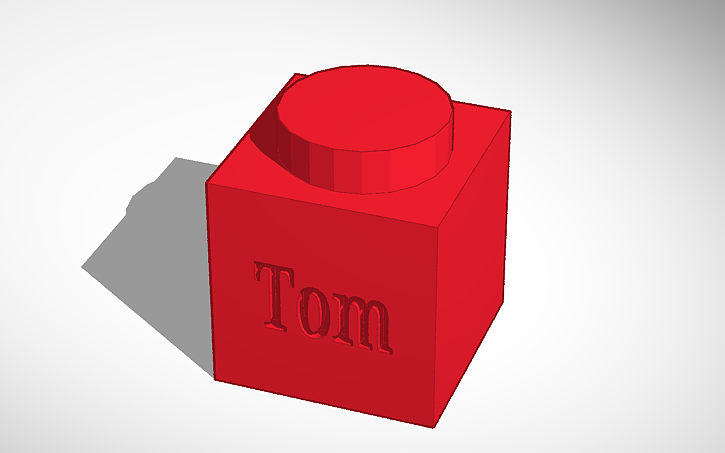 3D design Tom Van Maele legoblokje spwe | Tinkercad