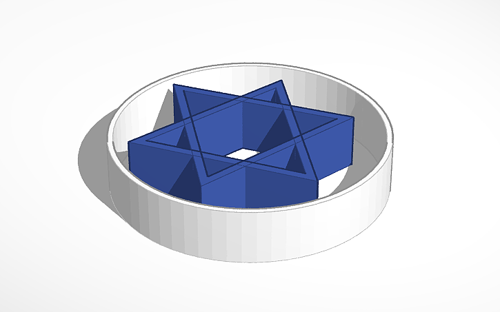 3D design magen david abraham infeld | Tinkercad