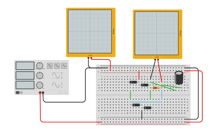 Circuit design Full Wave Rectifier - Tinkercad