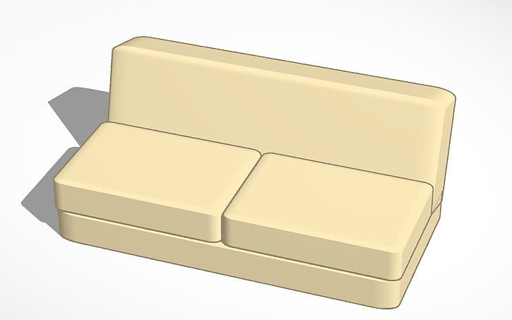 3D design Sofa - Tinkercad