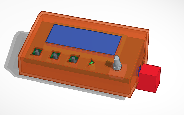 3D design Remote - PCB + case - Tinkercad