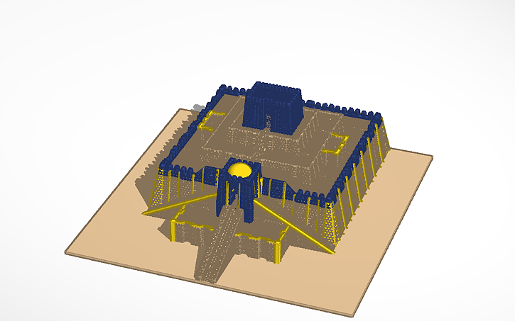 3D design Ziggurat of Ur | Tinkercad