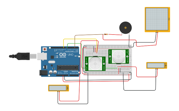 Circuit design DIY Visitor Counter | Tinkercad