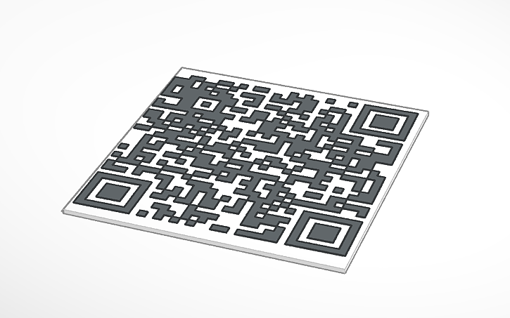 3D design Scan the QR code - Tinkercad