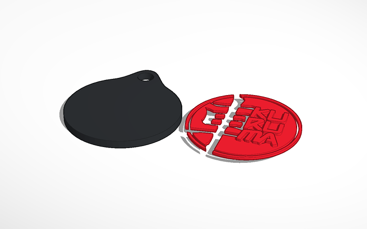 3D design Kuruma Accessories logo keychain | Tinkercad