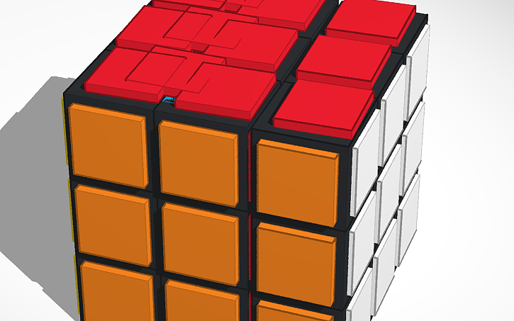 3D design Cubo rubik - Tinkercad