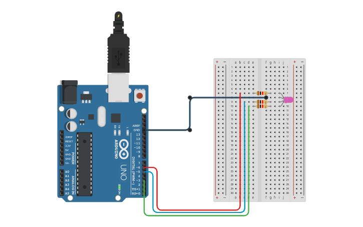 Circuit design RGB LED Code Refactoring - Tinkercad