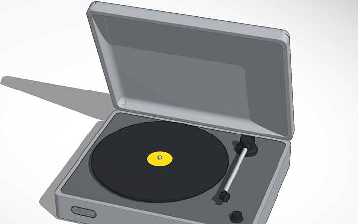 3D design Record Player - Tinkercad