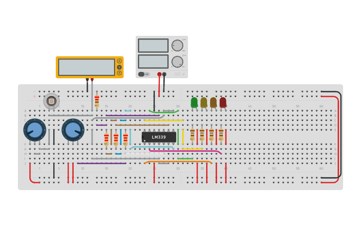 Circuit design Photodiode Sensor LM339 v4.0 | Tinkercad