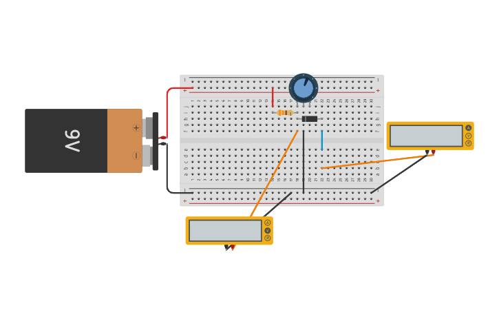 Circuit design Zener diode as load regulator - Tinkercad