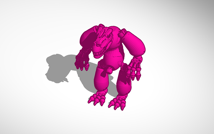 3D design dinosaurio - Tinkercad