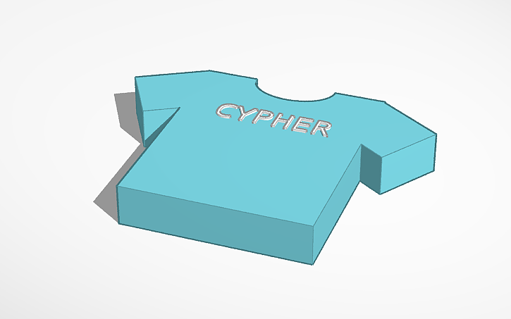 3D design T-Shirt Merchandise - Tinkercad