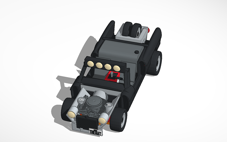 3D design The Rat (Rat Rod) - Tinkercad