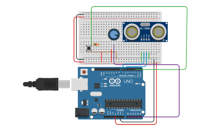 Circuit design ULTRASONICO - Tinkercad