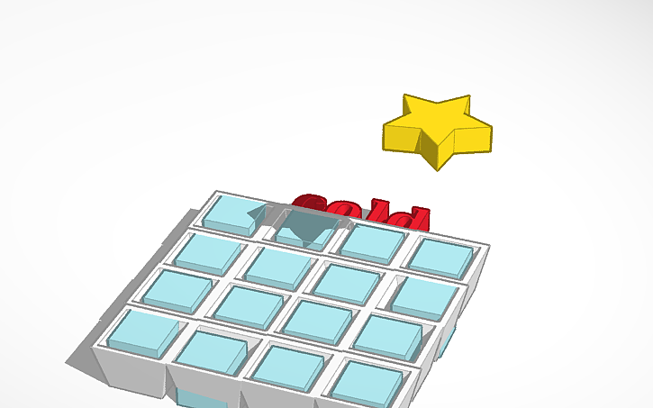 3D design Ice cube tray - Tinkercad