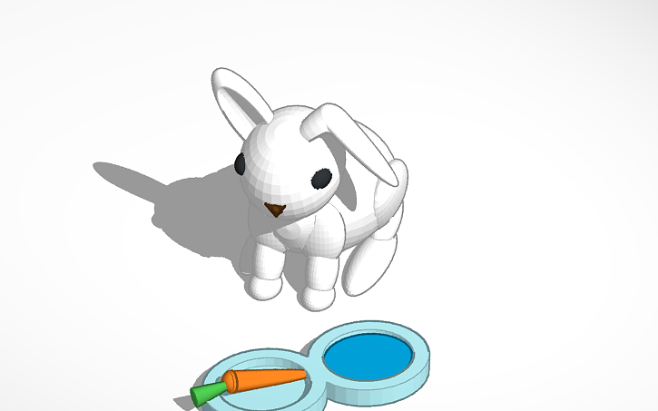 3D design The Simple Rabbit - Tinkercad