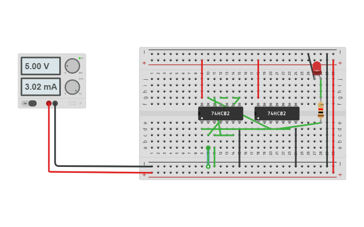 Circuit Design Realization Of Sop Expression Using Nor Gates Tinkercad
