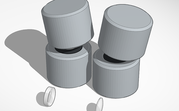 3D design Lens Grinding - Tinkercad