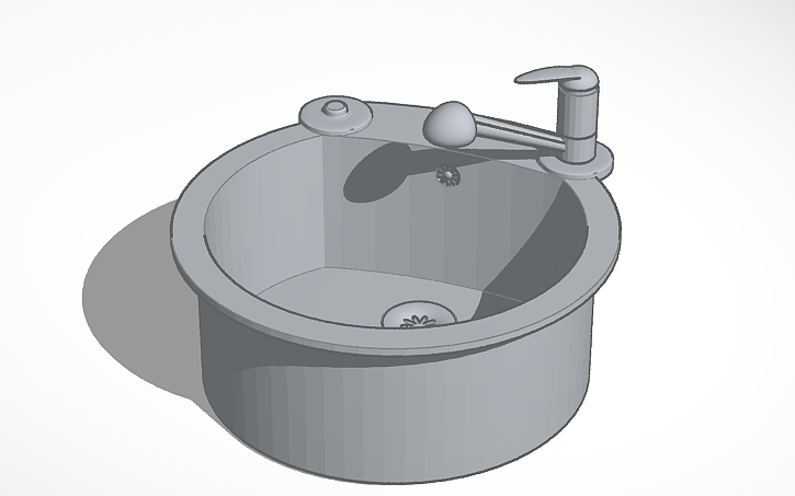 3D design Sink - Tinkercad