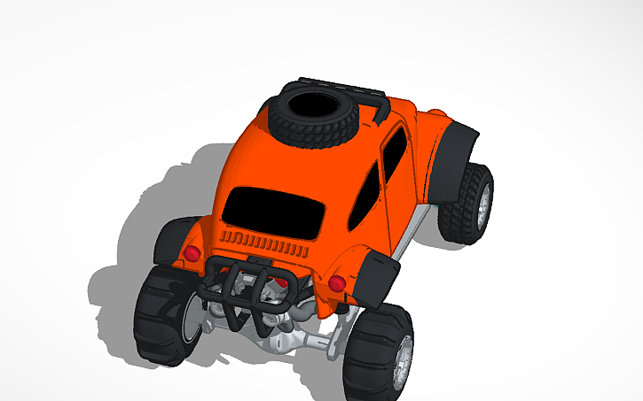 3D design V8 Pre-Runner VW Beetle - Tinkercad