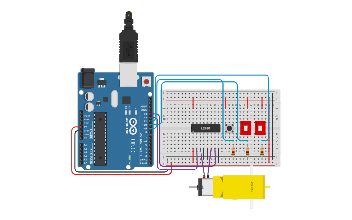 Circuit design Motor De Doble Efecto - Tinkercad