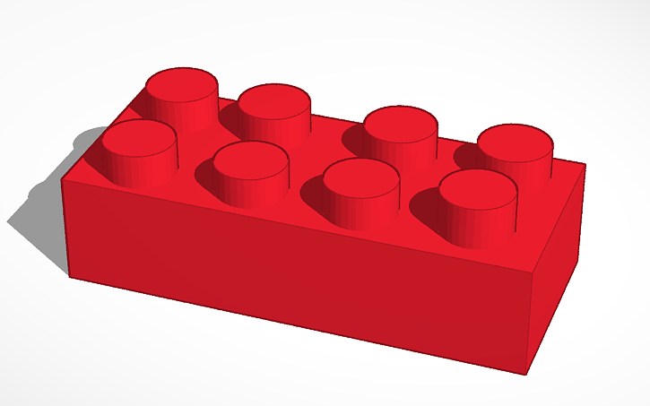3D design lego brick - Tinkercad