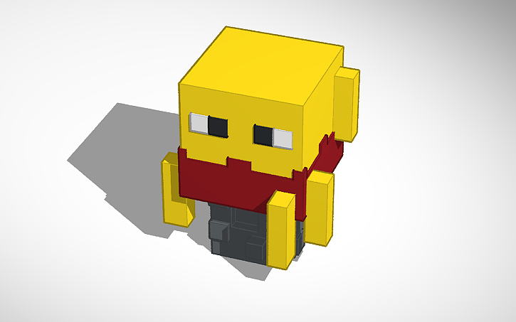 3D design Minecraft Blaze - Tinkercad