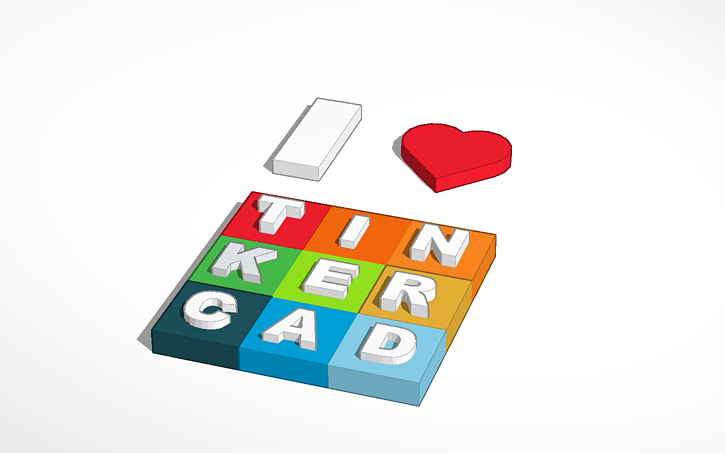 3D design I love tinkercad - Tinkercad