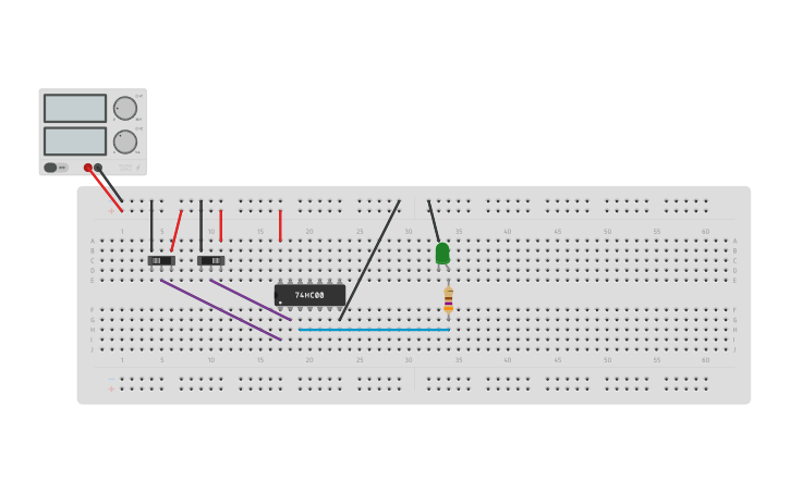 Circuit design GATES | Tinkercad