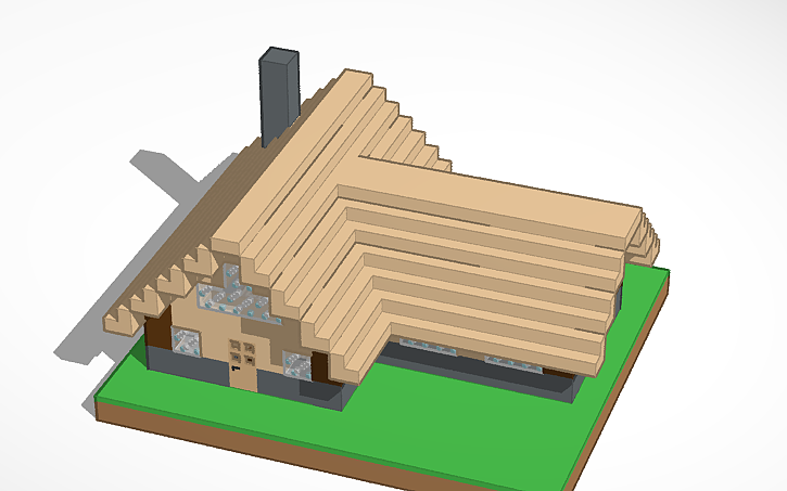 3D design Minecraft House - Tinkercad