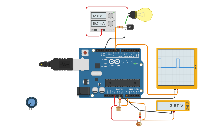Circuit design Copy of PWM_ოსცილოგრამა - Tinkercad