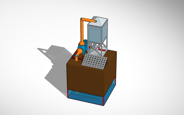 3D design Water Pump System - Tinkercad