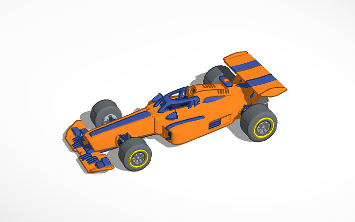 3D design My attempt at a F1 Concept Car - Tinkercad