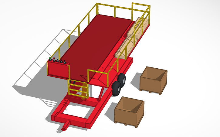 3D design Tow Behind Orchard Platform | Tinkercad