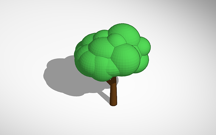 3D design Pohon - Tinkercad