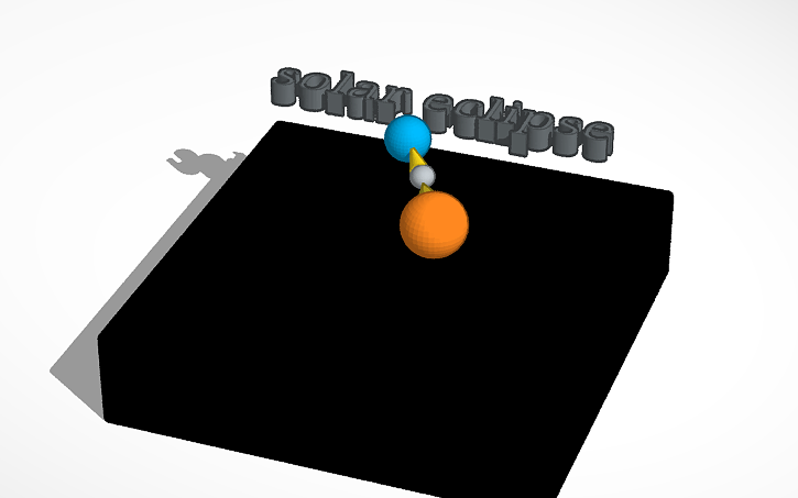 3D design Solar Eclipse - Tinkercad