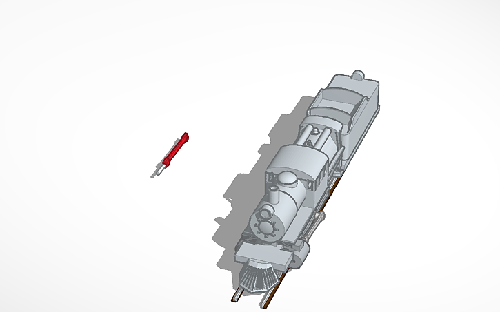 3D design Motorised camelback 2-6-0 HO - Tinkercad
