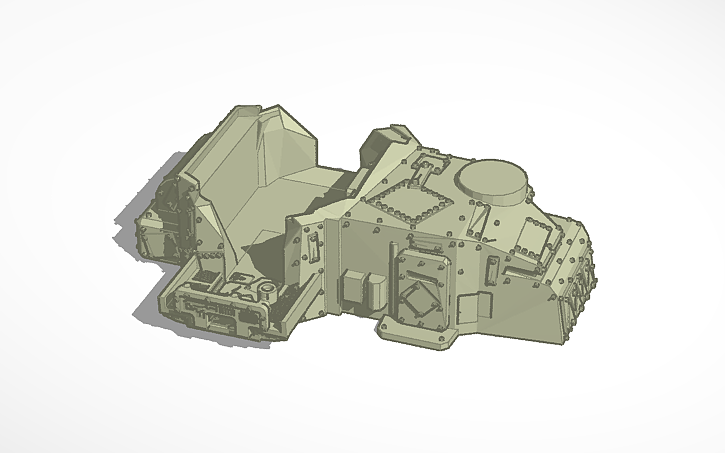 3D design Ork Warwagon Body - Tinkercad