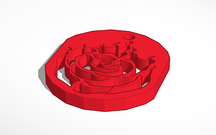 3D design RWBY Ruby Rose Emblem - Tinkercad