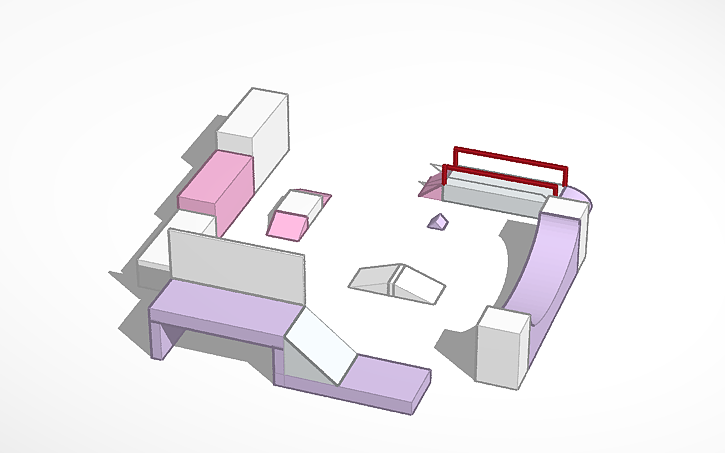3D design skate playground - Tinkercad