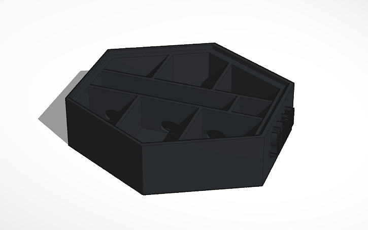 3D design Hexagon Formicarium - Tinkercad