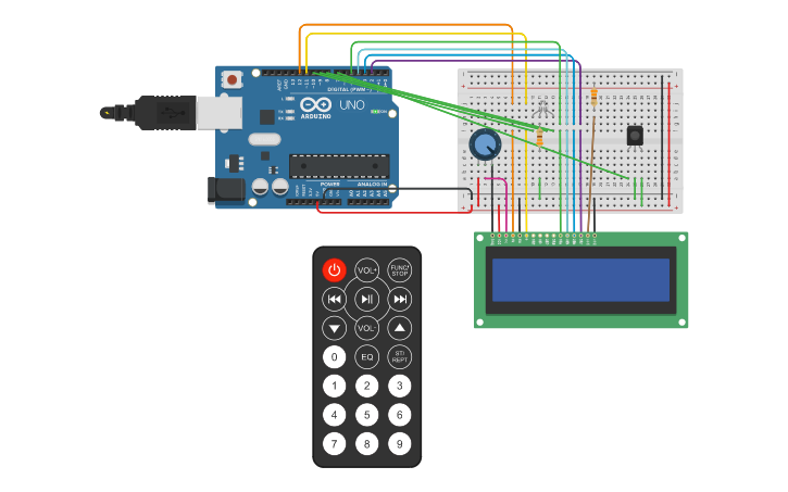 Circuit Design Copy Of Display Lcd 16x2 Con Arduino Tinkercad Images