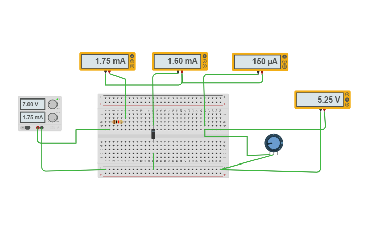 Circuit design LOAD - Tinkercad