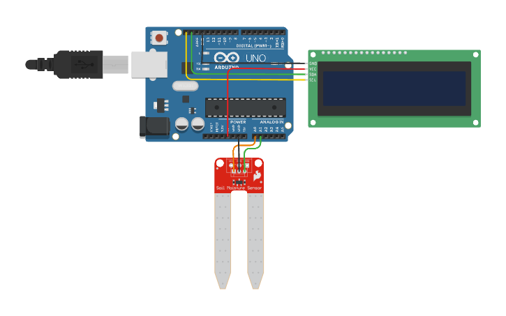 Circuit Design Moisture Tinkercad