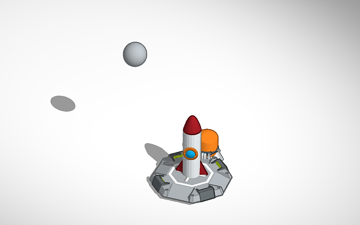 3D design ROCKET 3D MODEL - Tinkercad