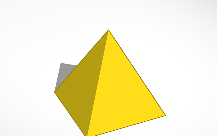 3D design pyramid - Tinkercad