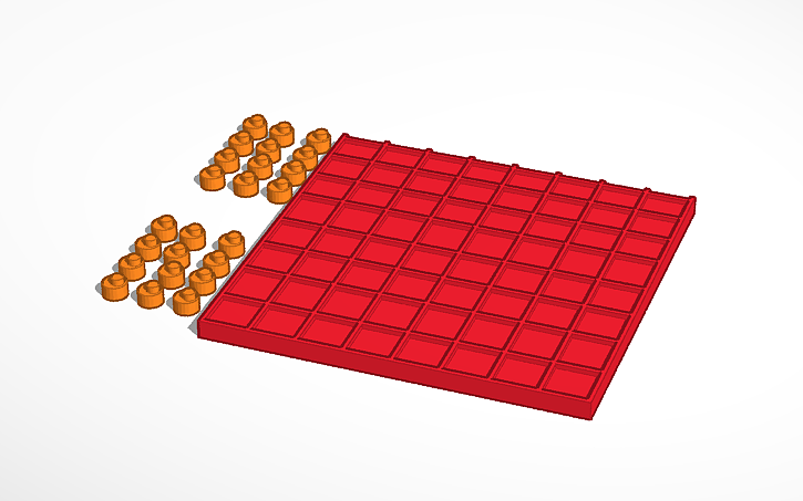 3D design checkers | Tinkercad