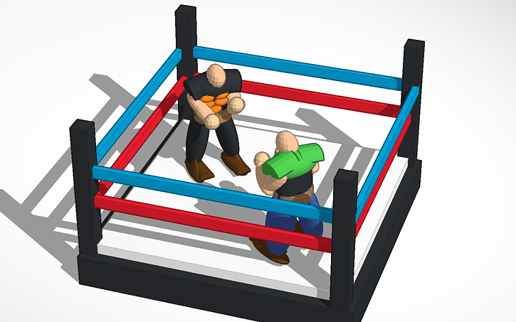 3D design Boxing Ring - Tinkercad